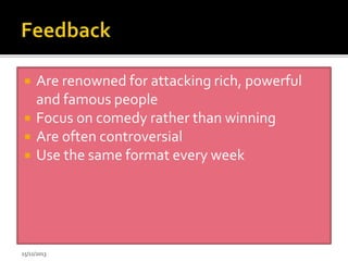 Mock the week case study | PPTX