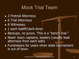 Mock Trial Courtroom Procedures for legal affairs | PDF