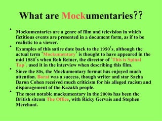 Mockumentaries | PPT