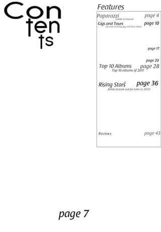 Mock up contents pages | PPT