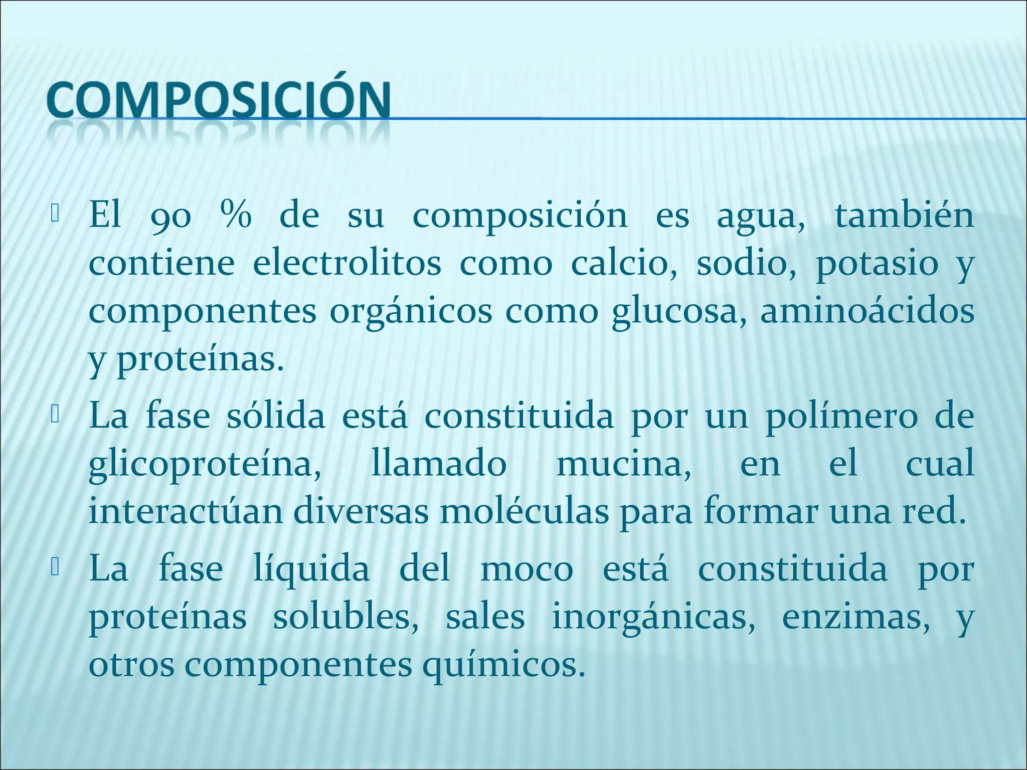 ¿Como es el moco cervical? | PPT