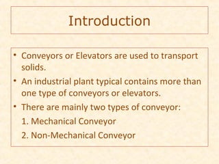 conveyors | PPT