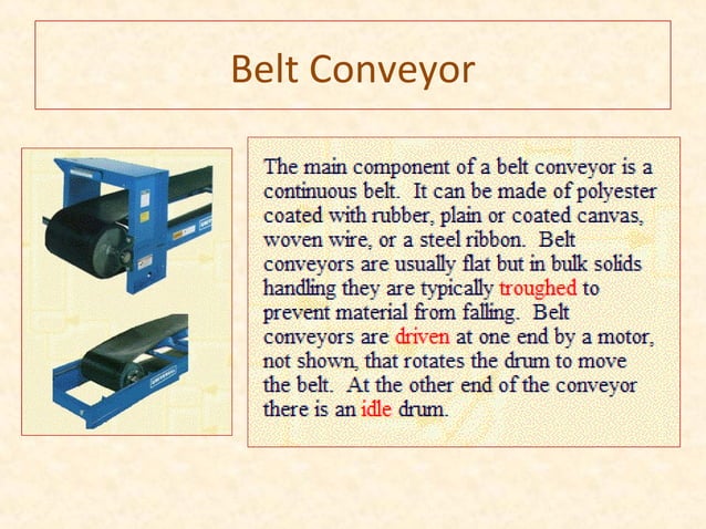 conveyors | PPT
