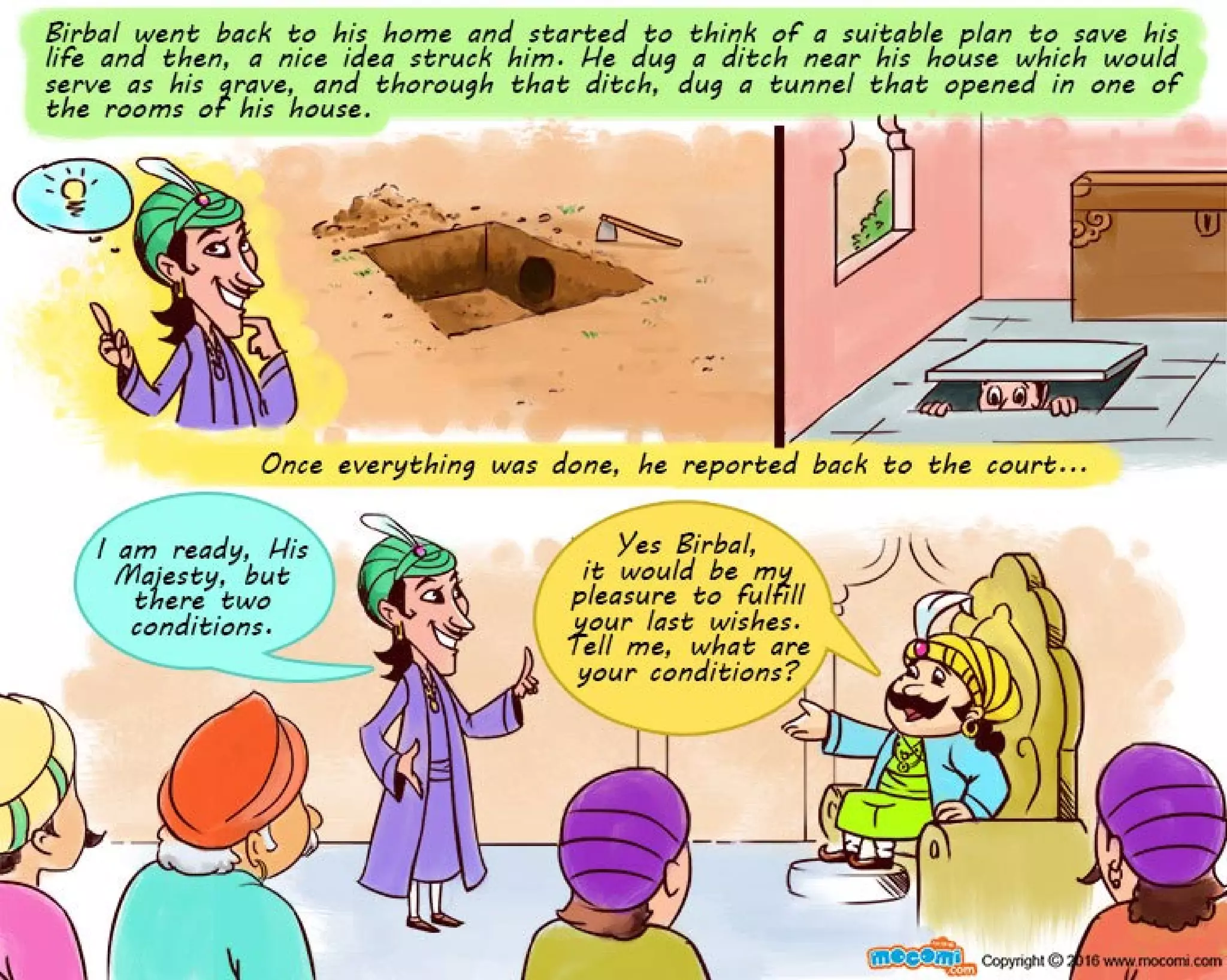 Akbar Birbal Stories: Birbal Goes To Heaven | PDF