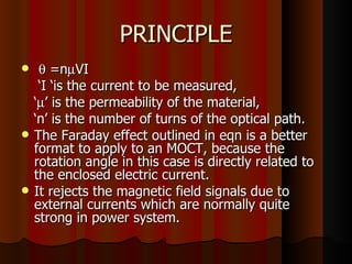 Moct magneto-optic-current-transformer | PPT