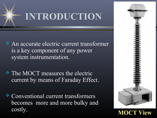 Magneto optic current transformer | PPT