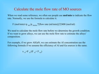 M O C V Dmaterialgrowth | PPT
