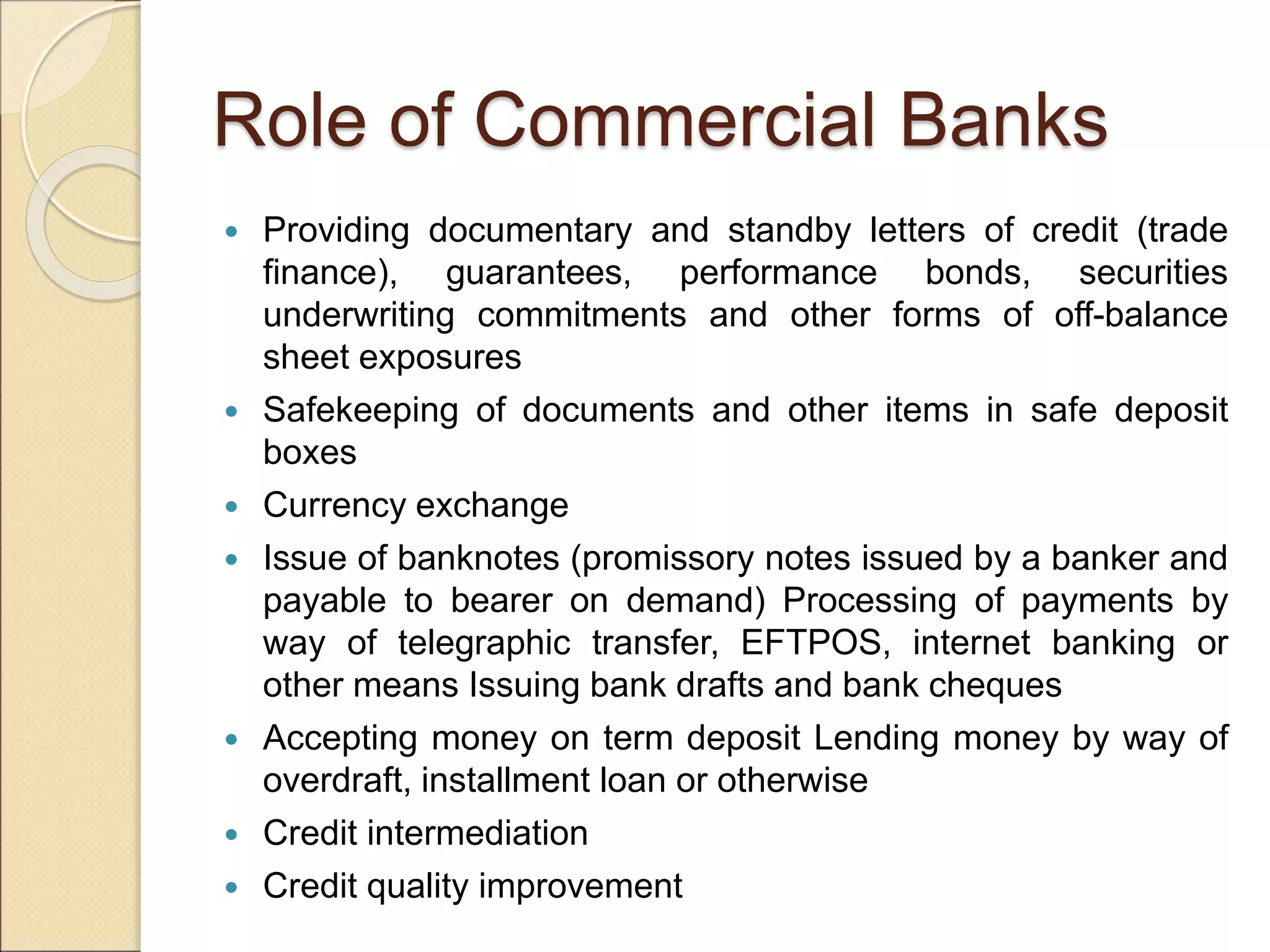 Introduction to banking | PPT