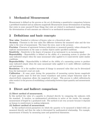 IC 208 MECHANICAL INSTRUMENTATION | PDF