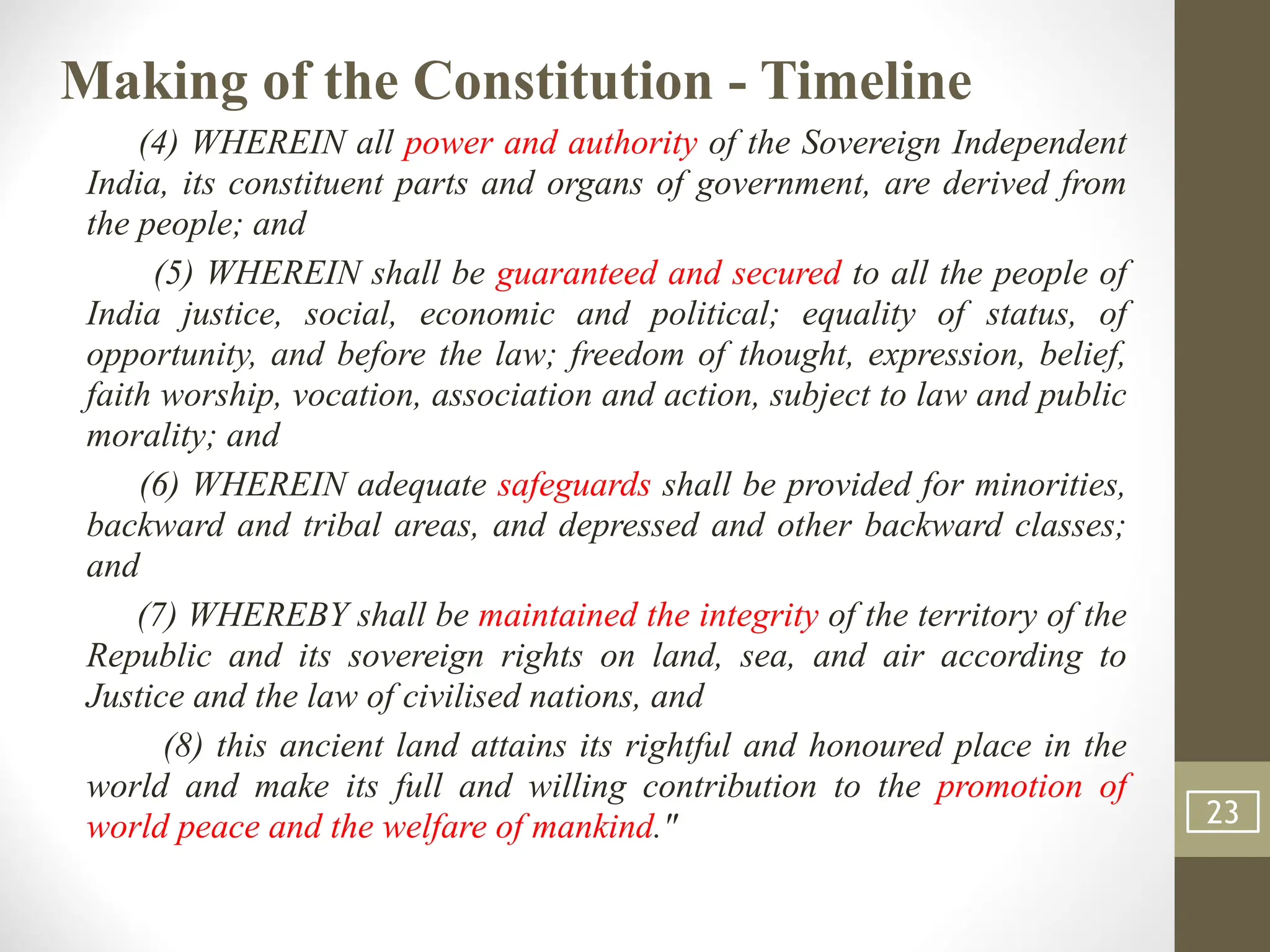 Constitution of India; Introduction to the Constitution of India; | PDF