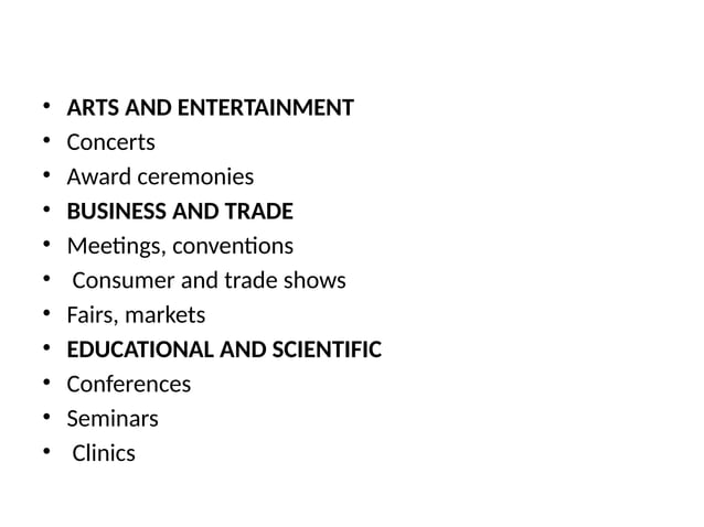 Event Management- Introduction, types, 5Cs and 5Ws | PPTX