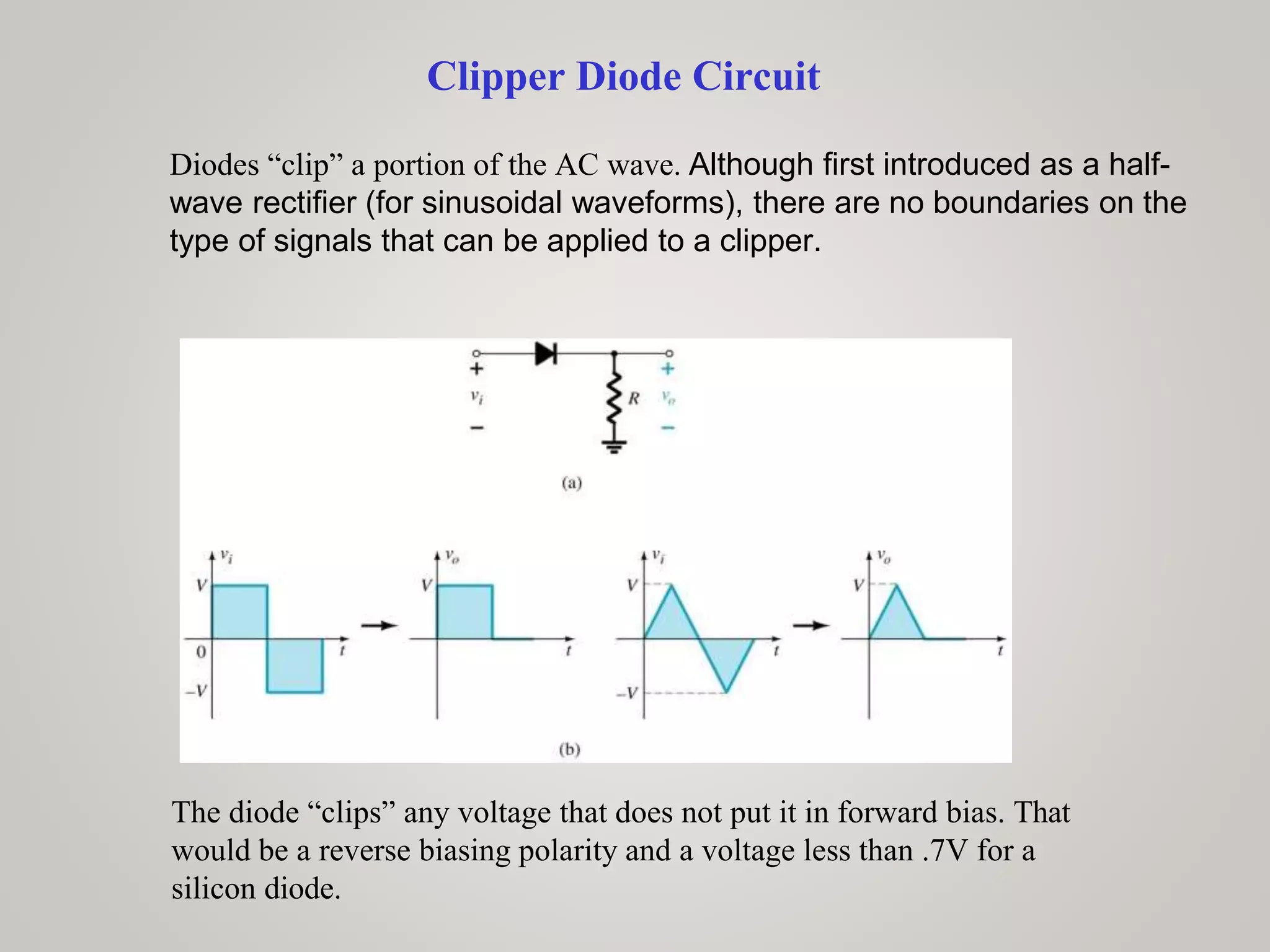 JUNCTION DIODE APPLICATIONS | PPTX