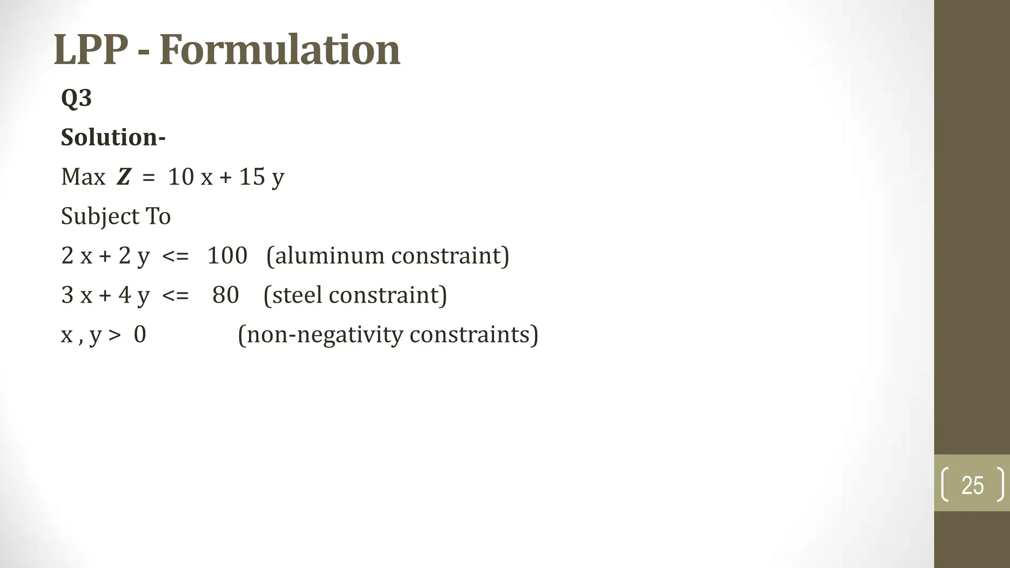 Operations Research Lpp Formulation With Examples Ppt