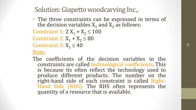 Operations Research- LPP formulation with examples | PPT