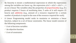 Operations Research- LPP formulation with examples | PPT