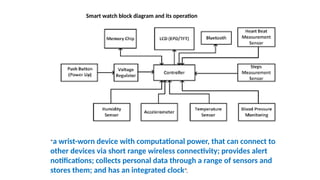 Mod-1--Smart watch: smart watch block and working | PPTX