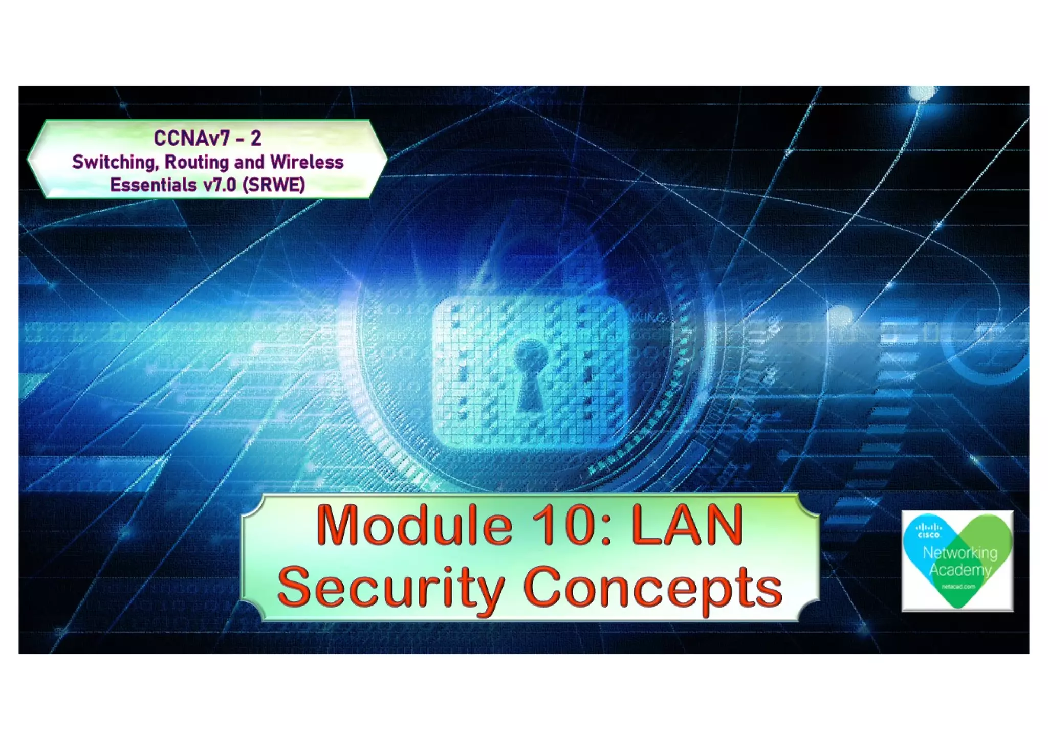 CCNA-2 SRWE Mod-10 LAN Security Concepts | PDF | Information and Network Security | Computing