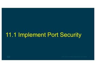 CCNA-2 SRWE Mod-11 Switch Security Configuration | PDF | Computer Networking | Computing