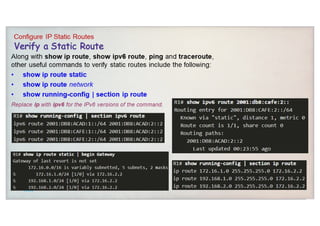 CCNA-2 SRWE Mod-15 Static IP Routing | PDF