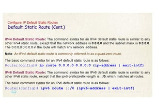 CCNA-2 SRWE Mod-15 Static IP Routing | PDF