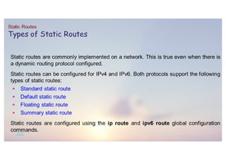 CCNA-2 SRWE Mod-15 Static IP Routing | PDF
