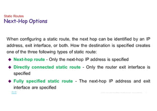 CCNA-2 SRWE Mod-15 Static IP Routing | PDF
