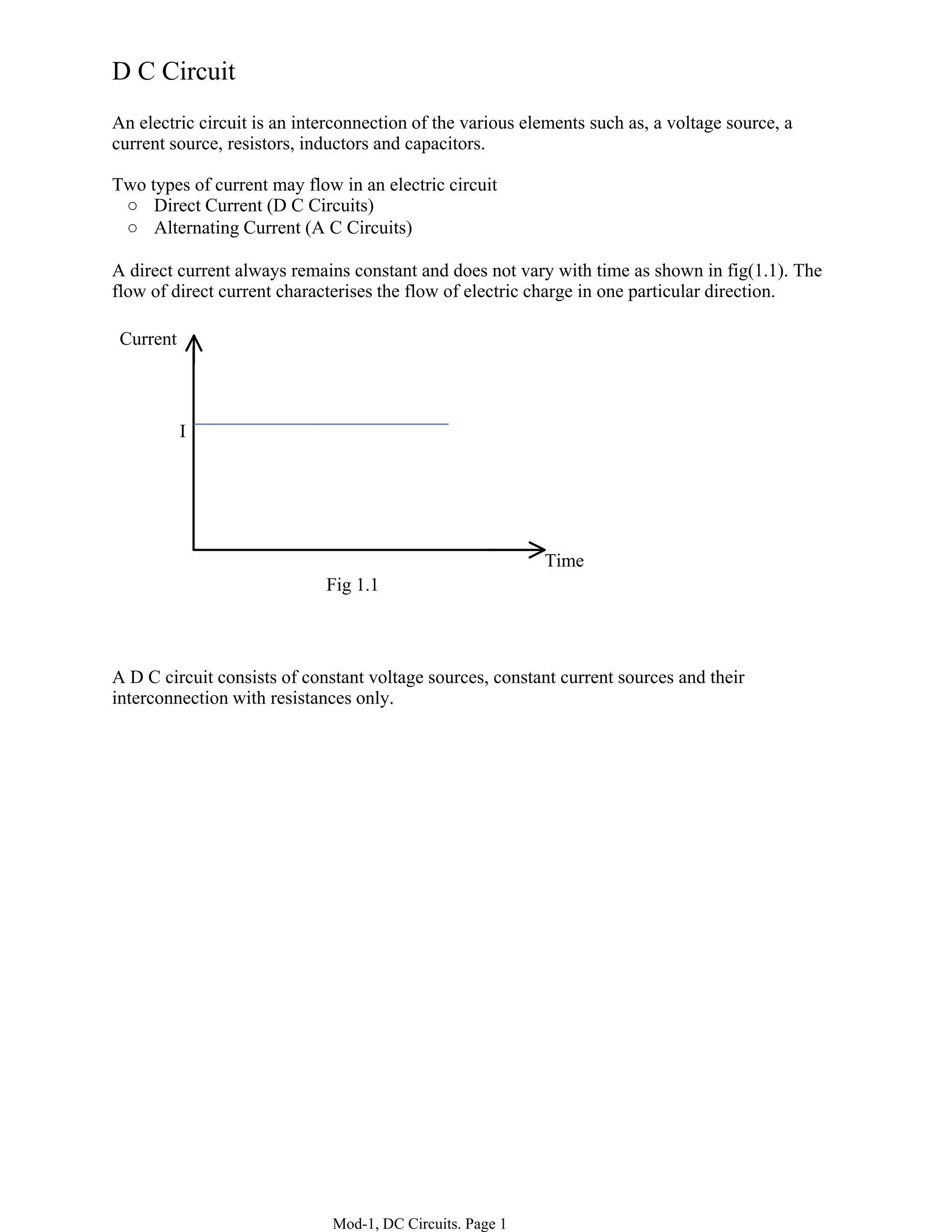 Mod-1, DC Circuits.pdf electrical engineering | PDF
