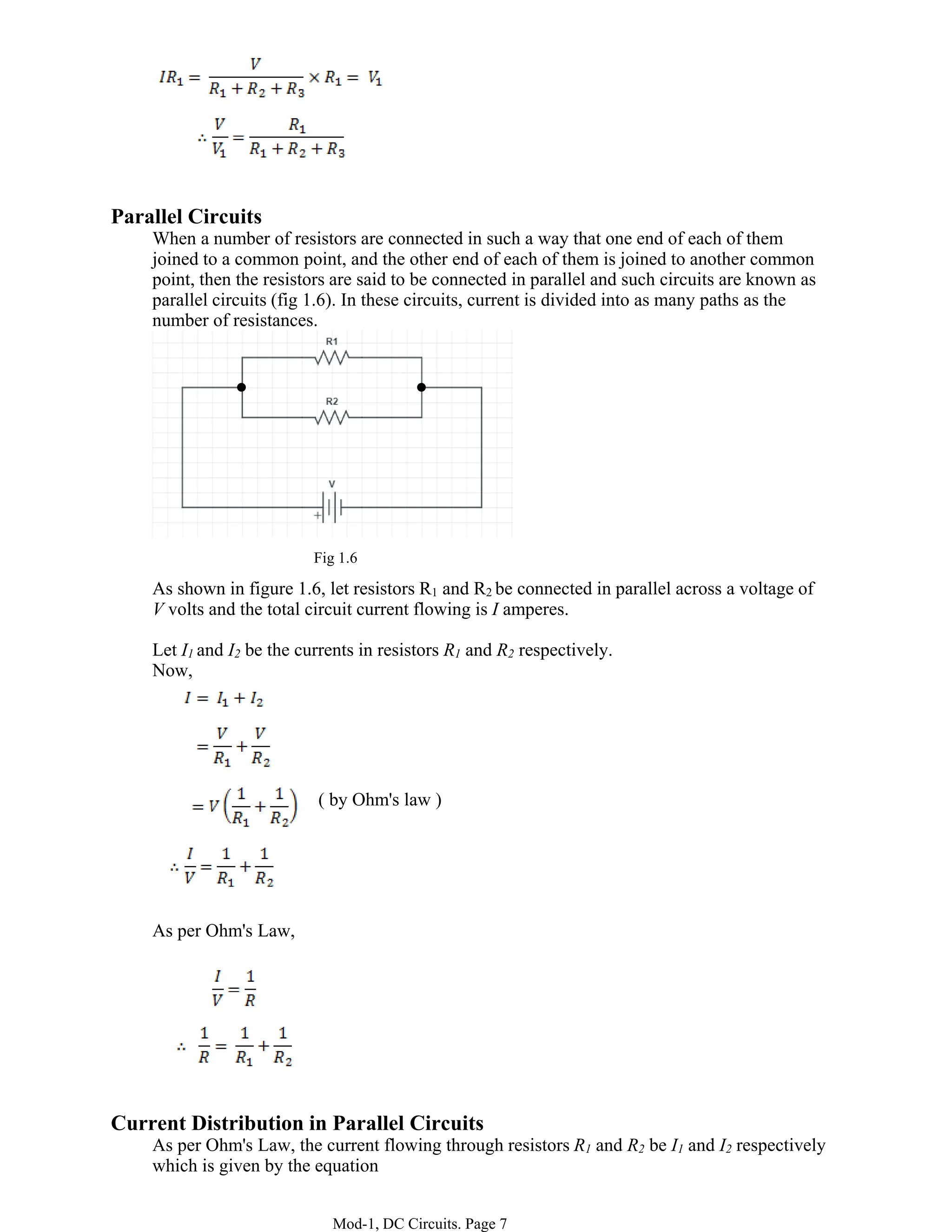Mod-1, DC Circuits.pdf electrical engineering | PDF
