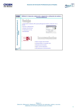 Mod 2-seleccion-elaboracion-de-materiales-medios-y-recursos-didácticos | PDF