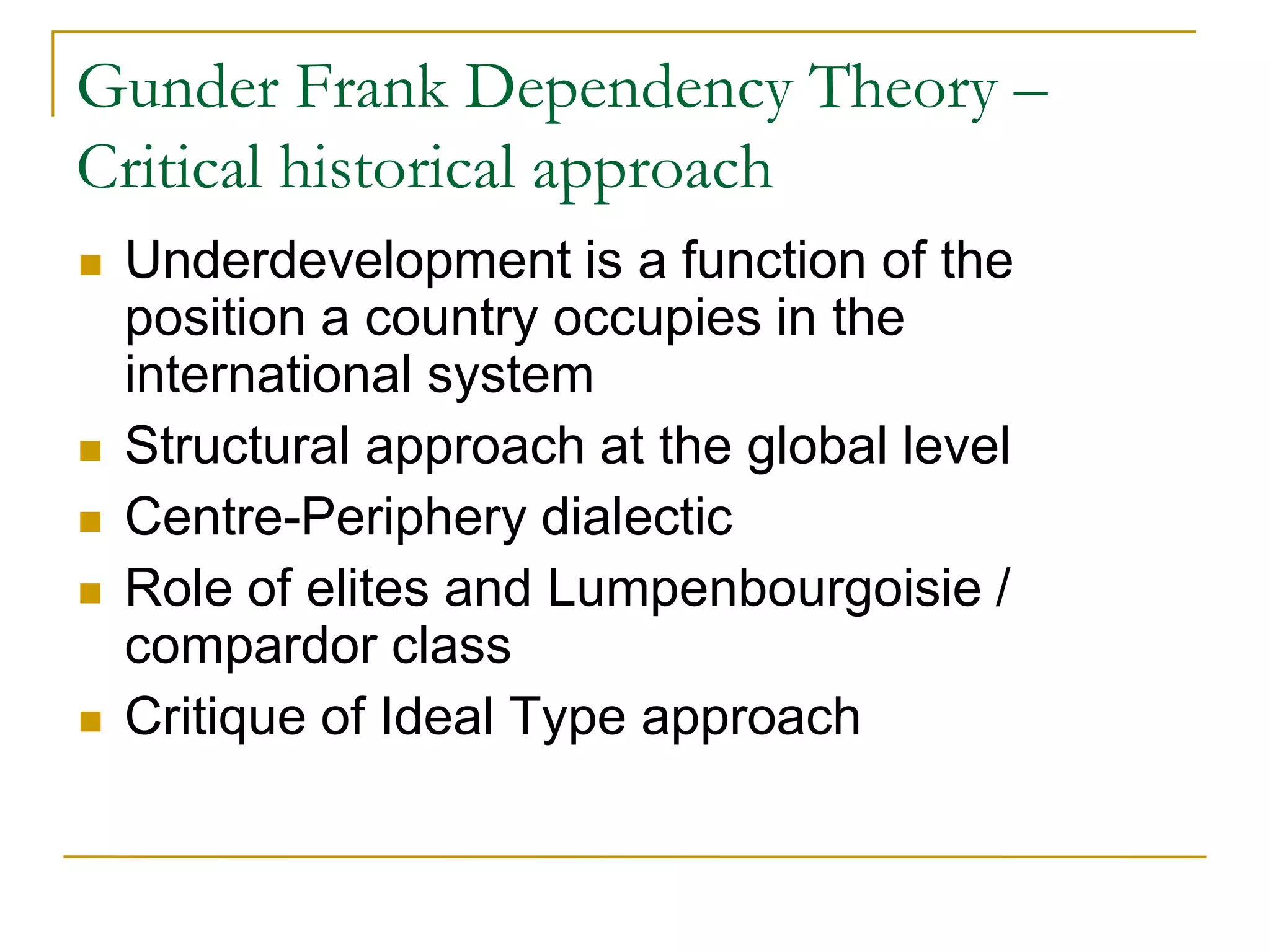 Dependency theory and development | PPTX