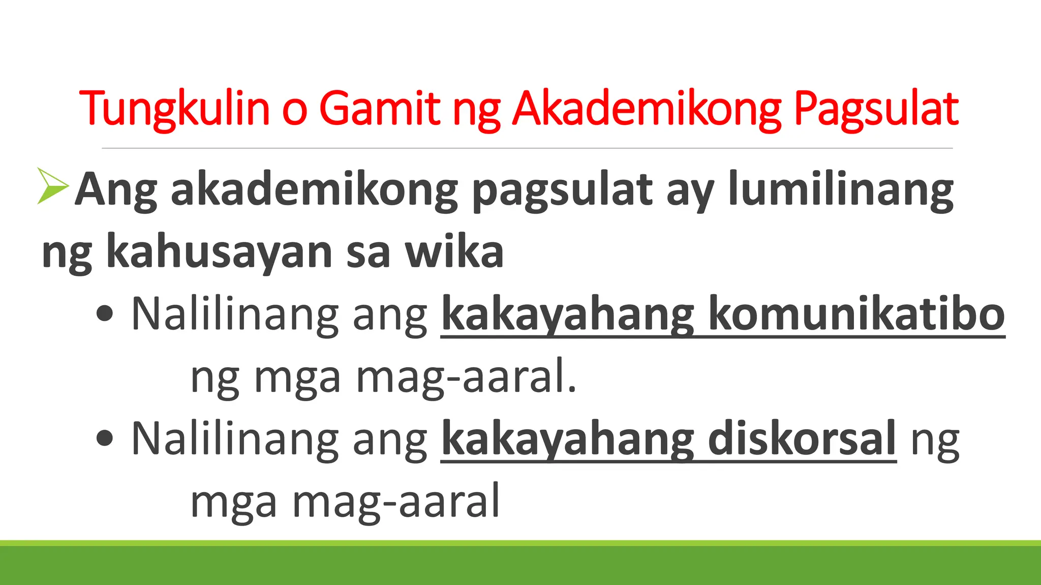 Mod. 1 - Akademikong Sulatin.pptx Pagsulat ng Filipino sa Piling Larang ...