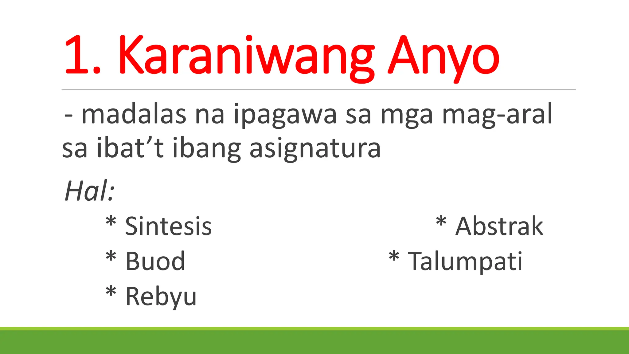 Mod. 1 - Akademikong Sulatin.pptx Pagsulat ng Filipino sa Piling Larang - Quarter 1 | PPTX