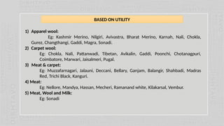 Mod. no. 3. Classification and study of Indigenous and exotic sheep ...