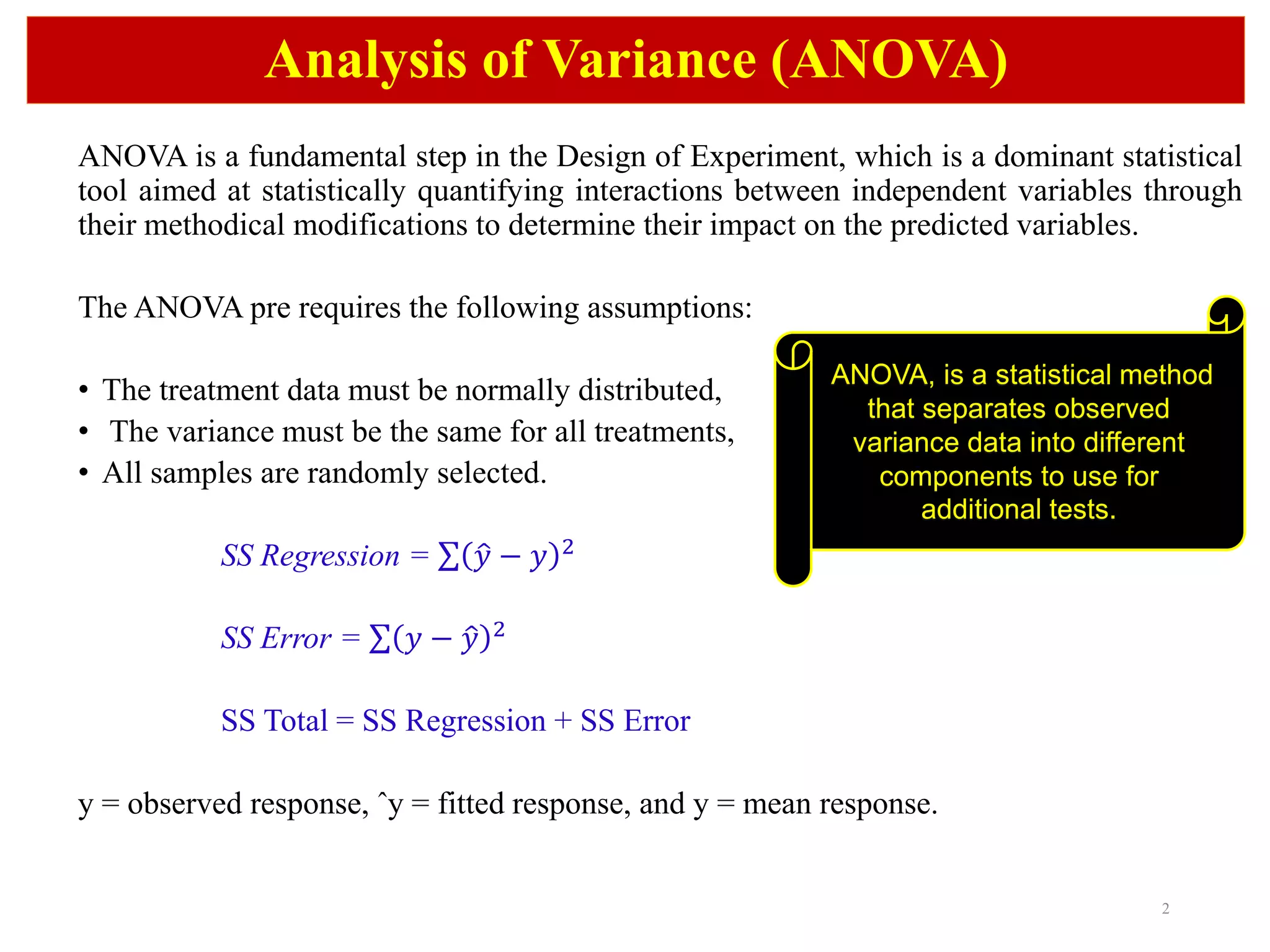 Analysis of Variance | PDF