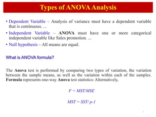 Analysis of Variance | PDF