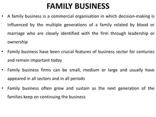 Family Business - Entrepreneurship Development | PPTX