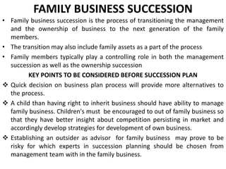 Family Business - Entrepreneurship Development | PPTX