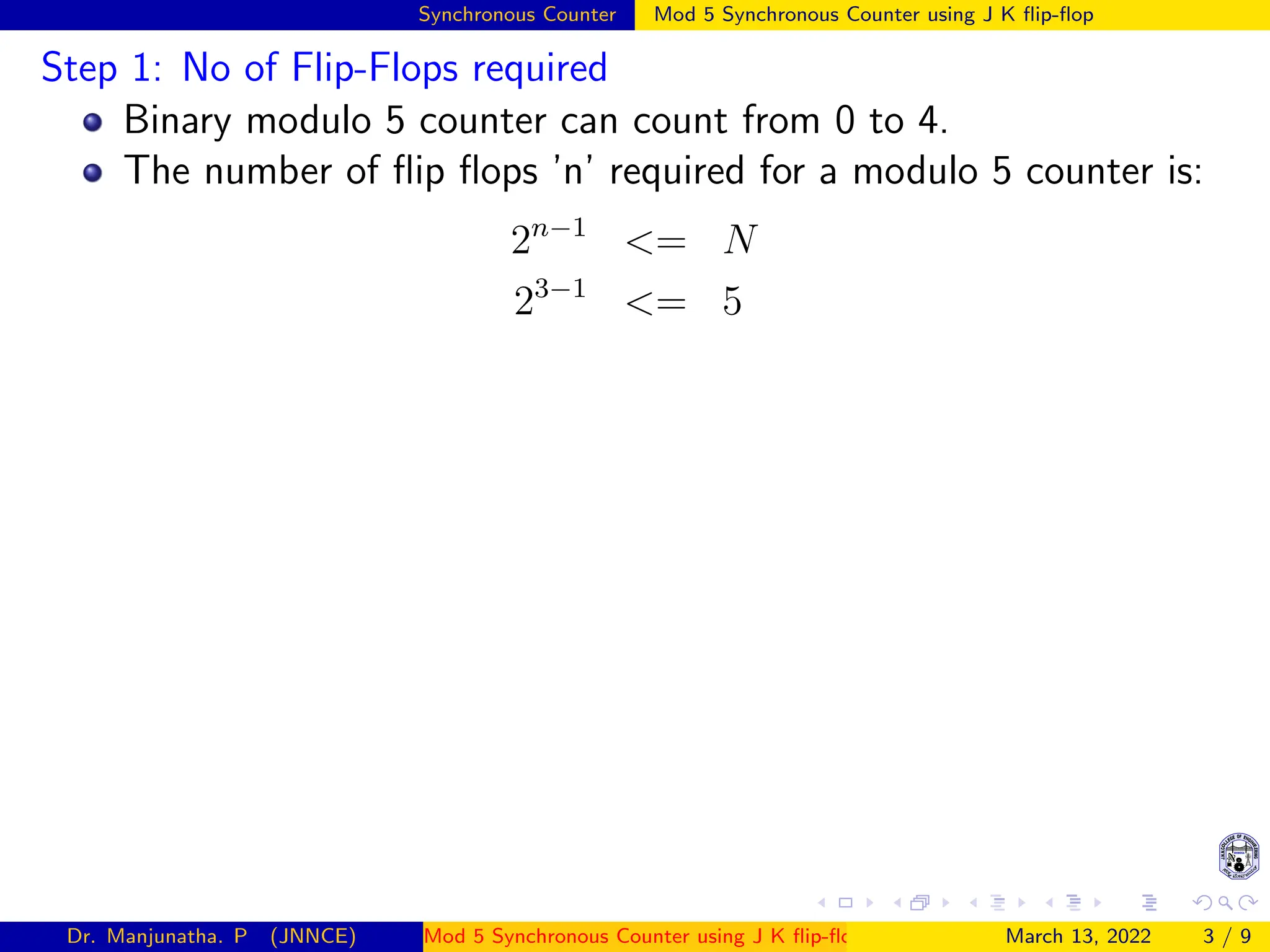 Mod-5-synchronous-counter-using-J-K flip-flop.pdf | Programming ...