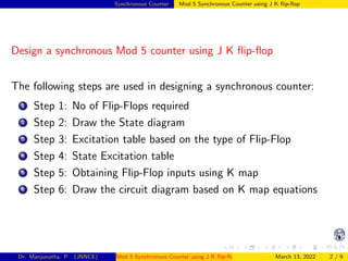 Mod-5-synchronous-counter-using-J-K flip-flop.pdf | Programming ...