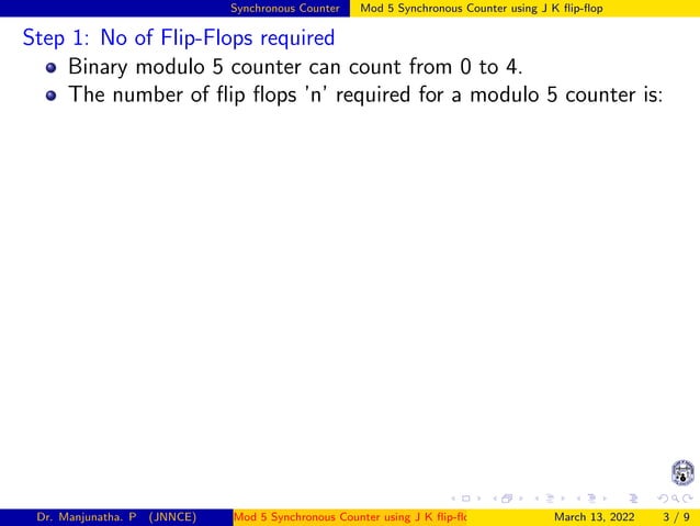 Mod-5-synchronous-counter-using-J-K flip-flop.pdf | Programming ...