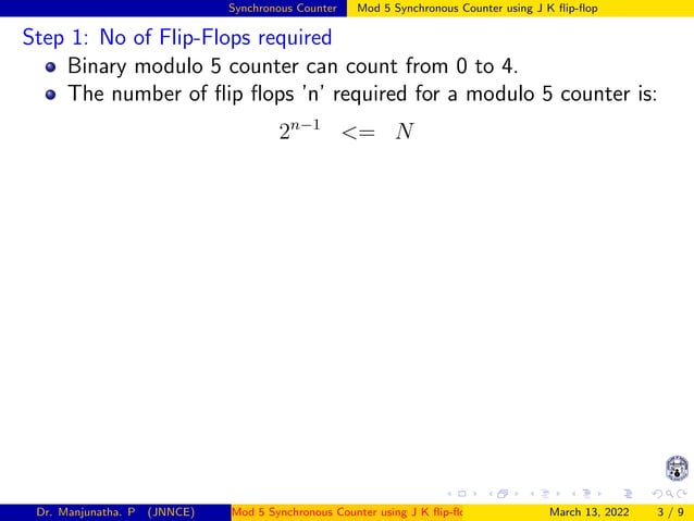 Mod-5-synchronous-counter-using-J-K flip-flop.pdf | Programming ...