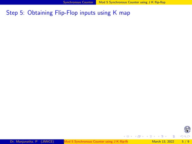 Mod-5-synchronous-counter-using-J-K flip-flop.pdf | Programming Languages | Computing
