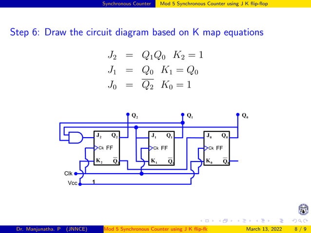 Mod-5-synchronous-counter-using-J-K flip-flop.pdf | Programming ...