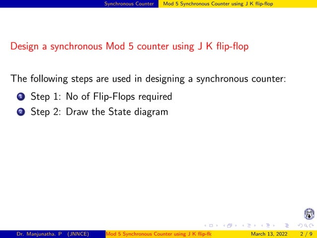 Mod-5-synchronous-counter-using-J-K flip-flop.pdf | Programming ...