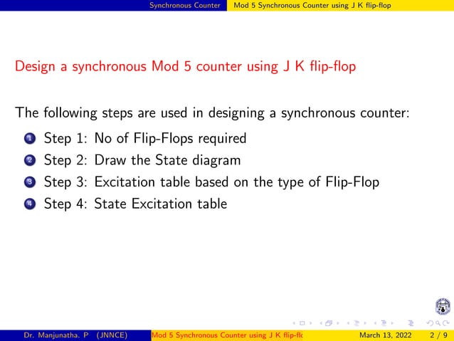 Mod-5-synchronous-counter-using-J-K flip-flop.pdf | Programming ...