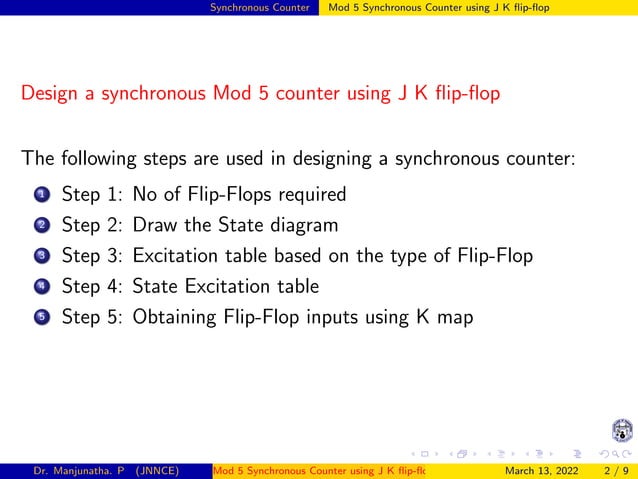 Mod-5-synchronous-counter-using-J-K flip-flop.pdf | Programming ...