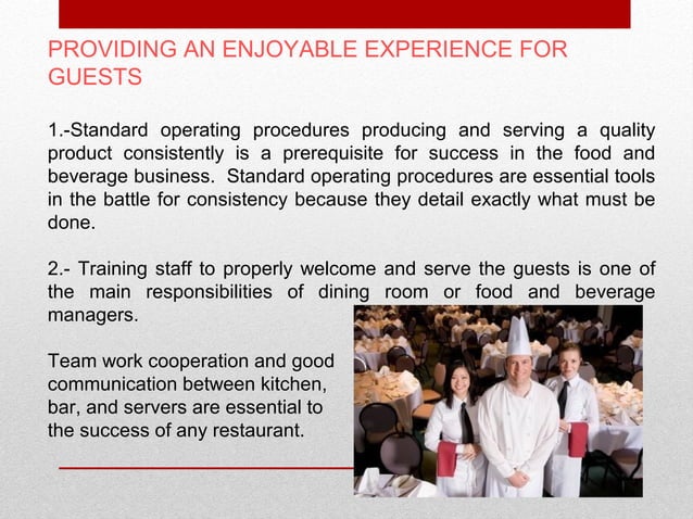 SANITATION AND SAFETY IN FOOD & BEVERAGE OPERATION | PPT