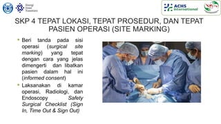 MOD - SKP - SASARAN KESELAMATAN PASIEN RUMAH SAKIT | PPTX