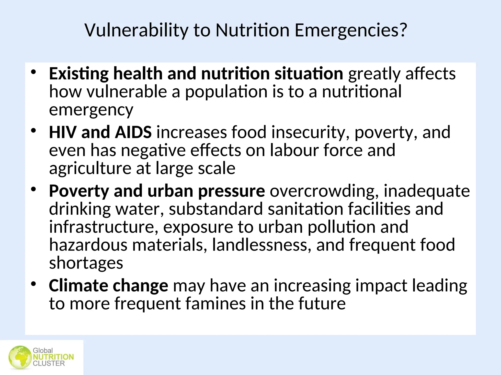 introduction to nutrition in emergencies | PPT