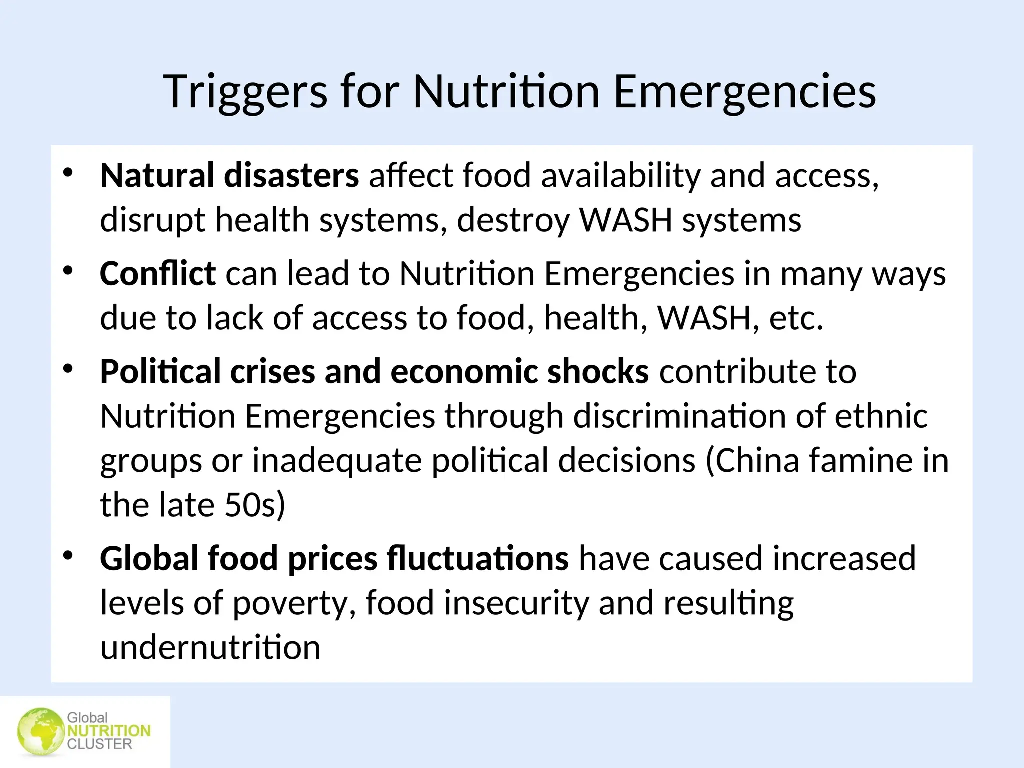 introduction to nutrition in emergencies | PPT